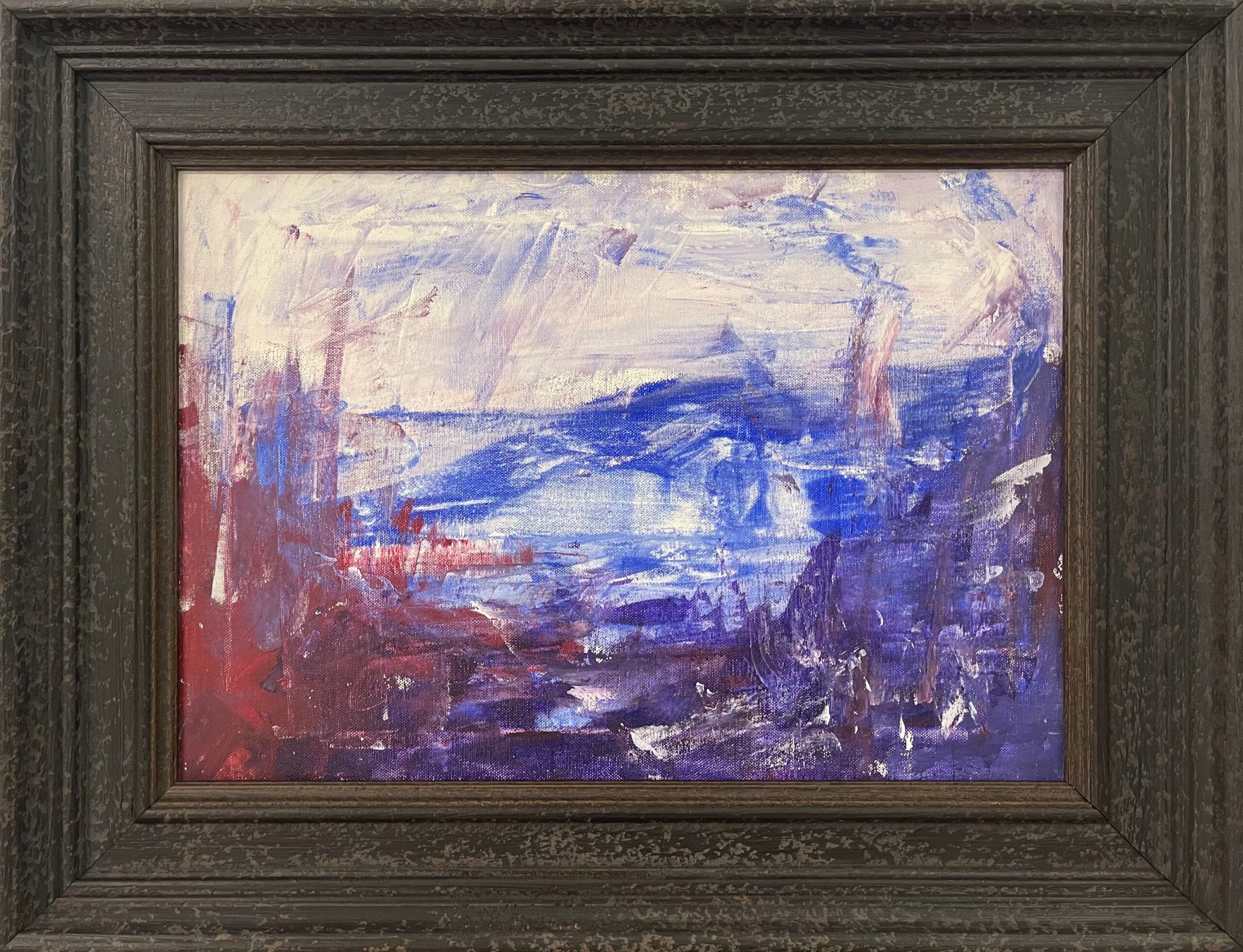 Blue Mountain Abstract Expressionist Painting - Ascot Studios