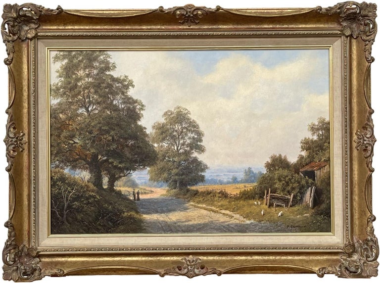 Traditional English Landscape Countryside Scene by 20th Century British ...