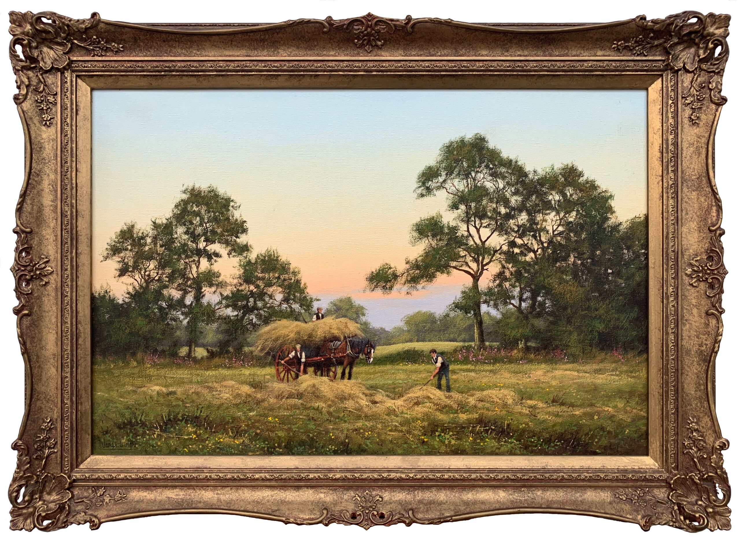 Figures loading a Horse-Drawn Hay Cart - Ascot Studios