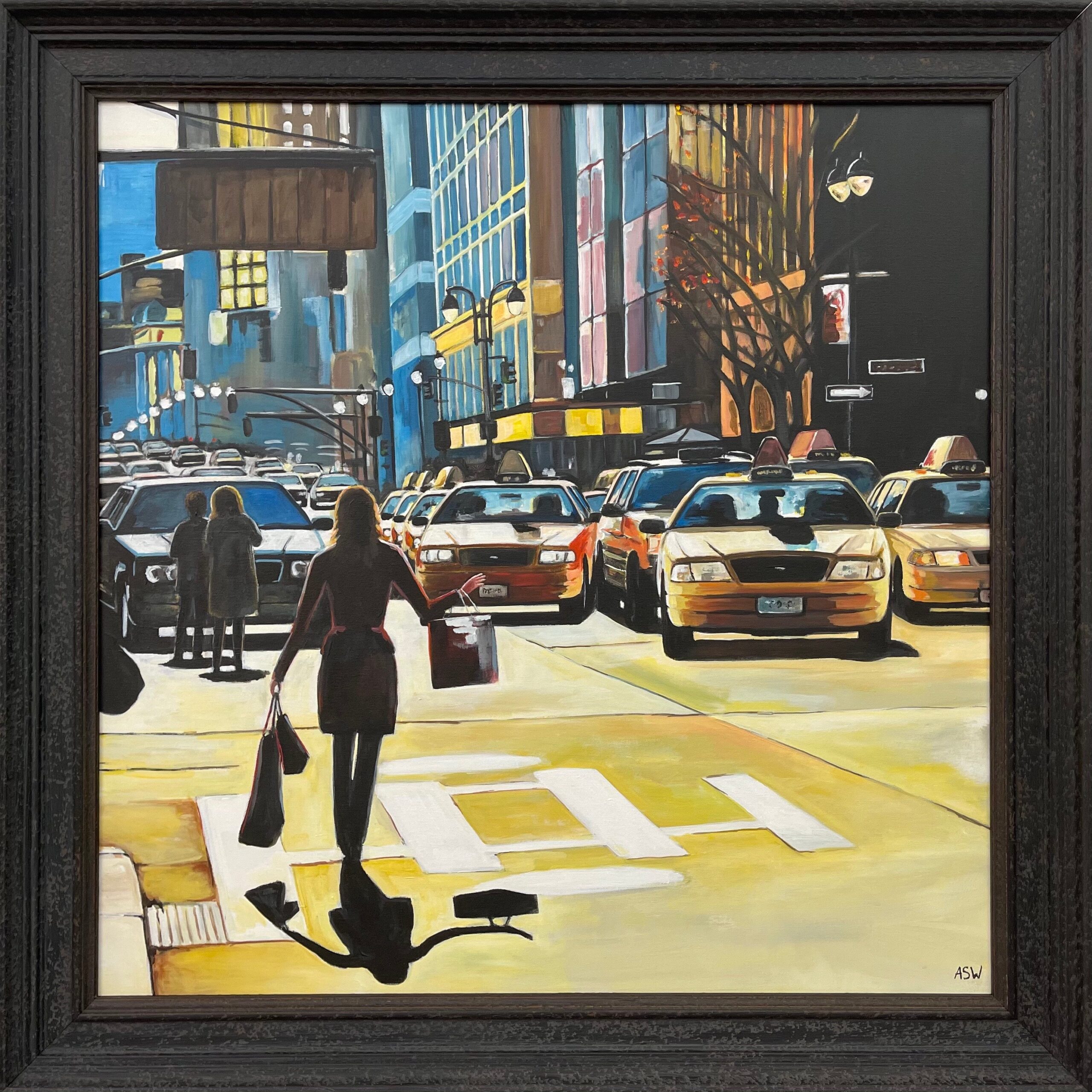 Female Figure Shopping in New York City Sunshine by Contemporary ...